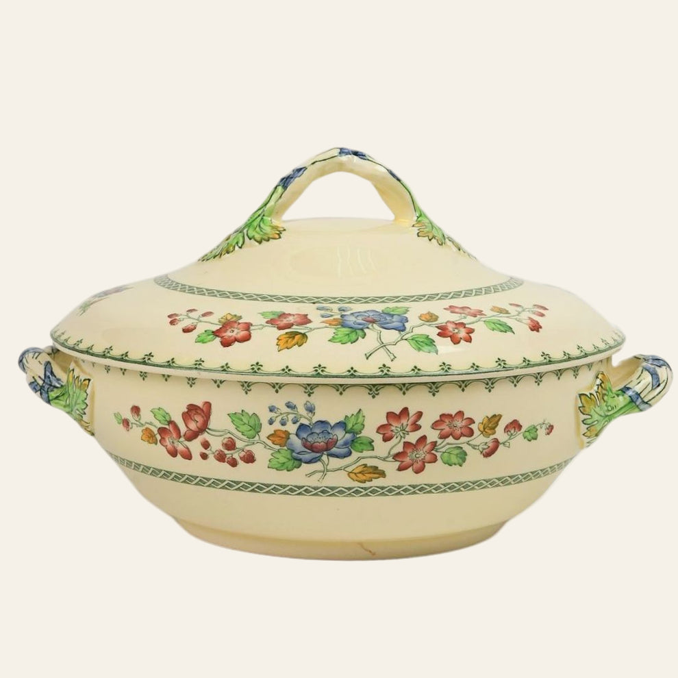Vintage Copeland Spode Royal Jasmine Tureen – Lazy Suzan Home